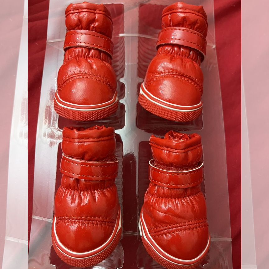 Красные дутики для собак Petmax размер 4