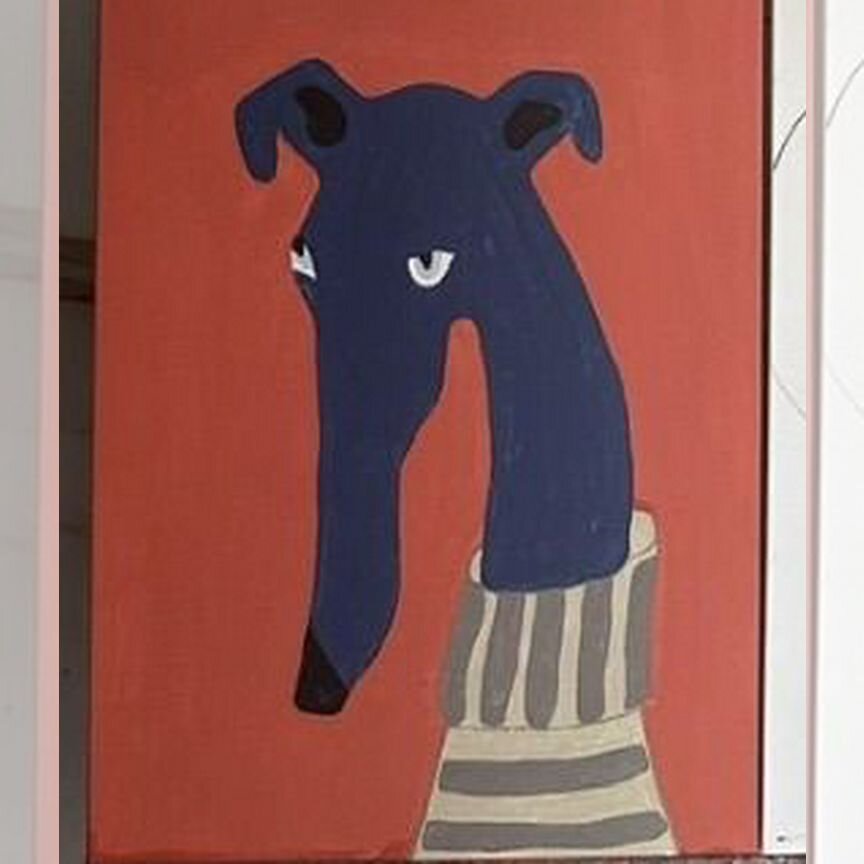 Интерьереая картина Грустный пес