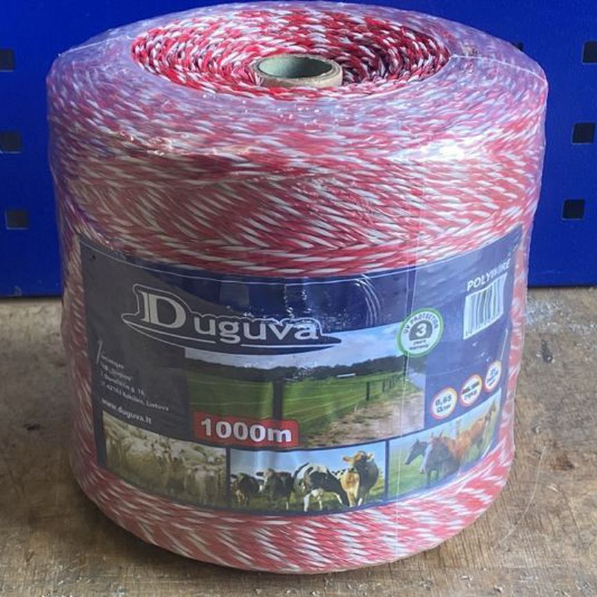 Верёвка для электропастуха 3*0,3 цинк 1000 m