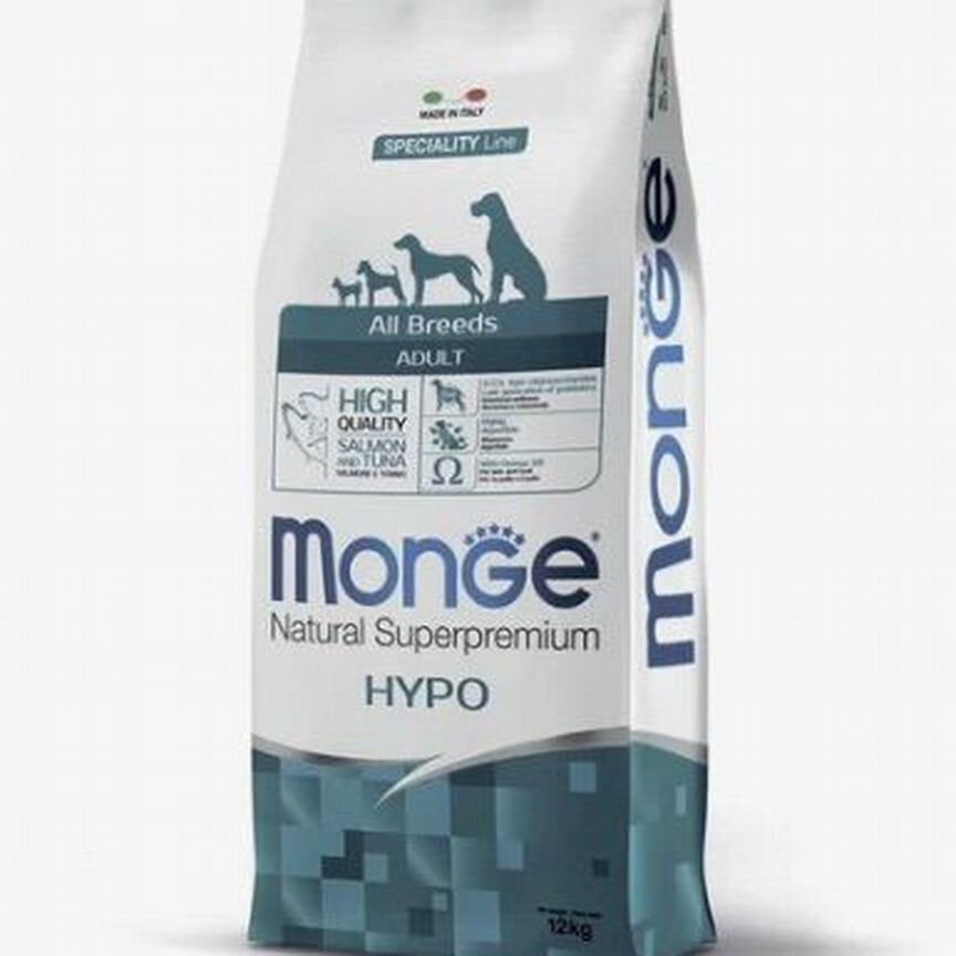 Корм для собак monge hypo