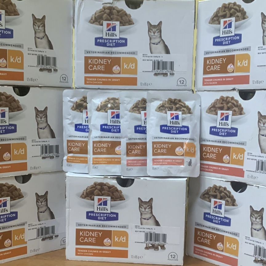 Корм для кошек hills kd k/d (12 шт в уп)