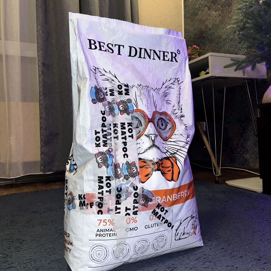 Best Dinner 10 кг для кошек с уткой