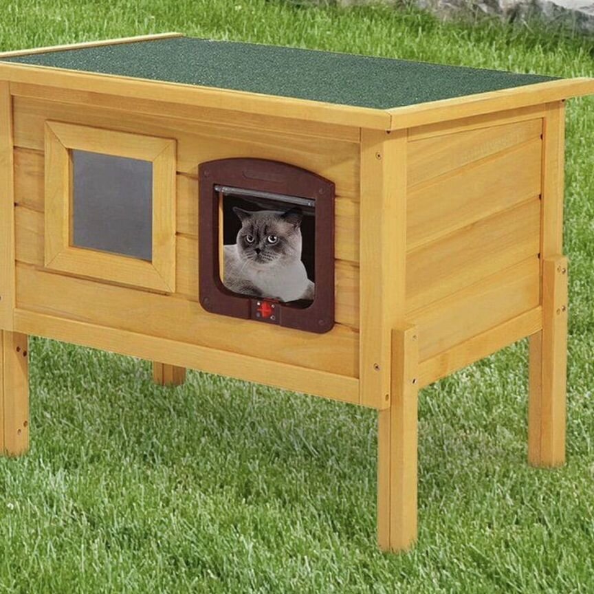 Будка для кошки зимняя