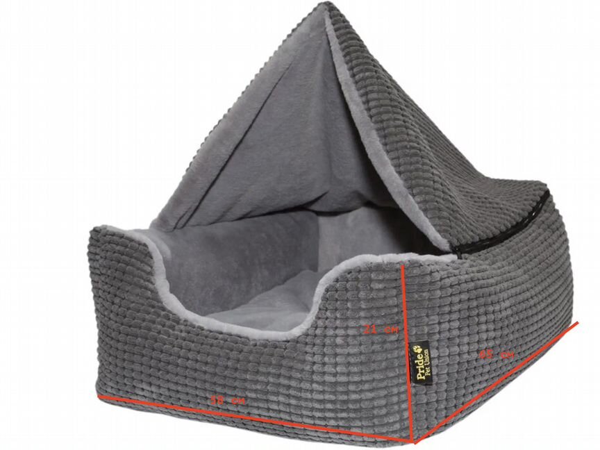 Лежак для собак с одеялком вшг - 21х65х58 см