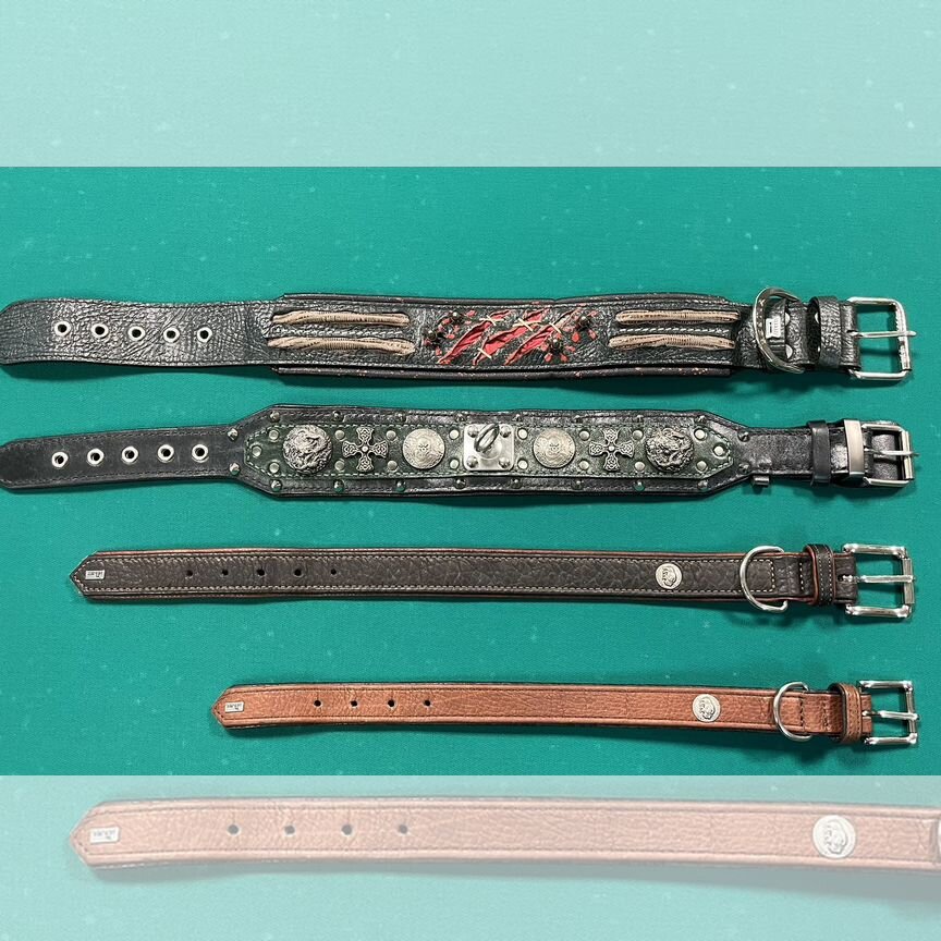 Ошейники для собак натуральная кожа