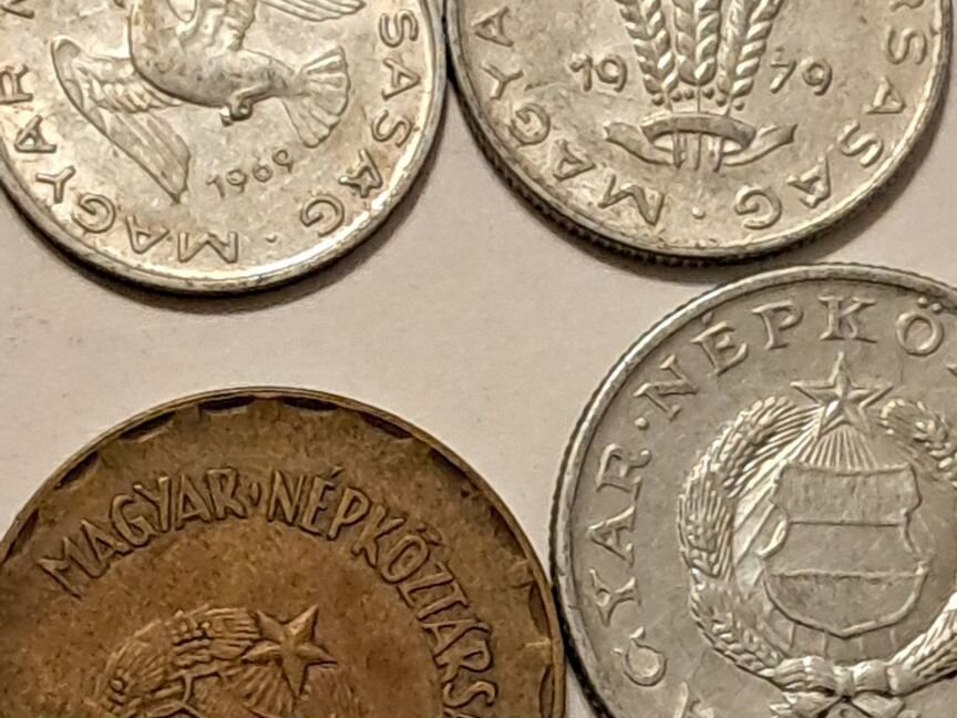 Голубь Мира др. 4 Венгерские мoнeты