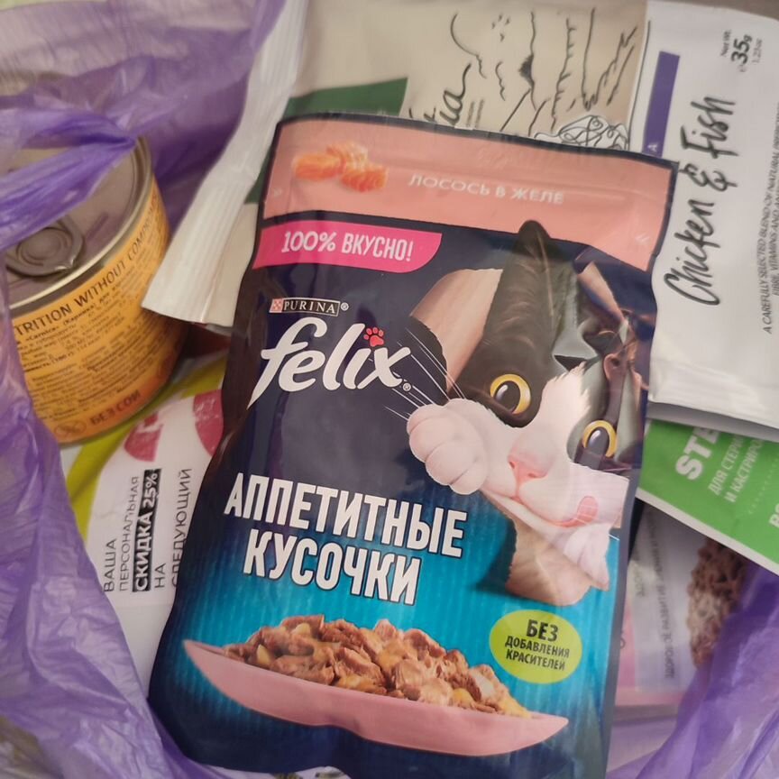 Корм для кошек микс