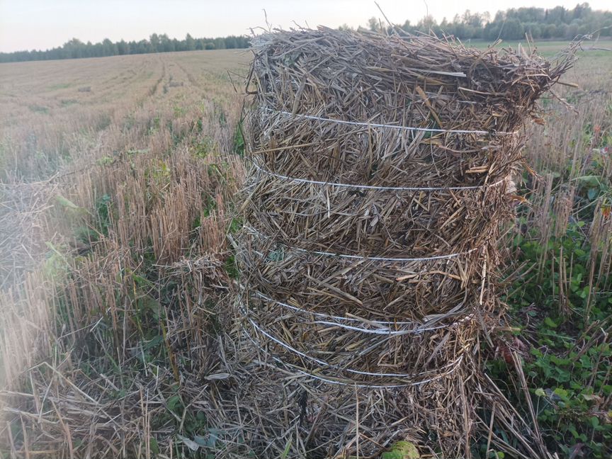 Солома в мини рулонах в мешках