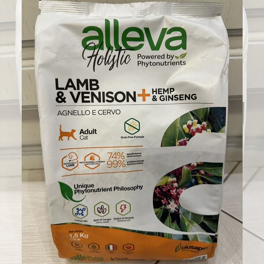 Корм для кошек Alleva holistic 1,5 кг