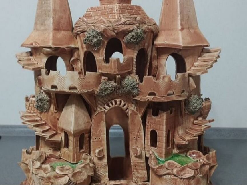 Декор замок для аквариума