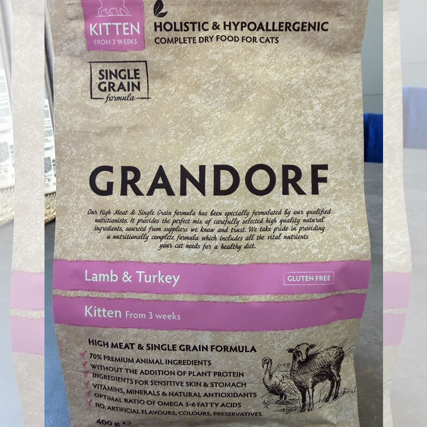 Сухой корм grandorf для котят