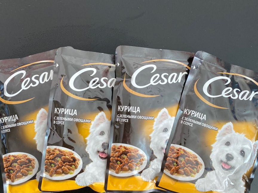 Влажный корм для собак cesar