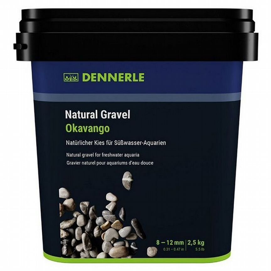 Грунт природный Dennerle Okavango 8-12мм (коричне