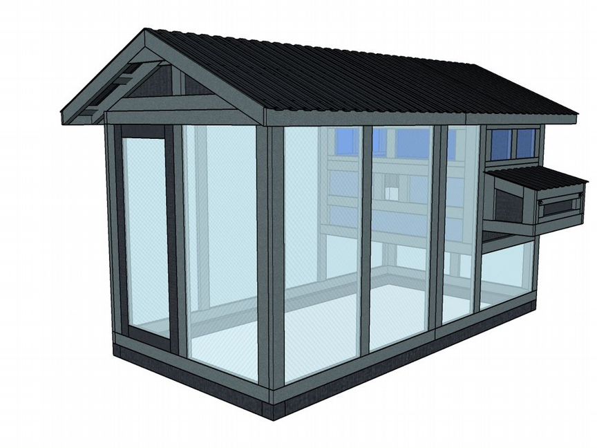 Курятник средний