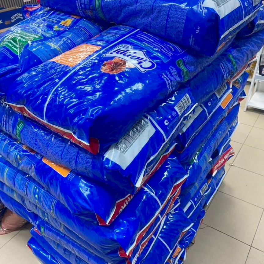 Сухой корм для собак чаппи 15 кг