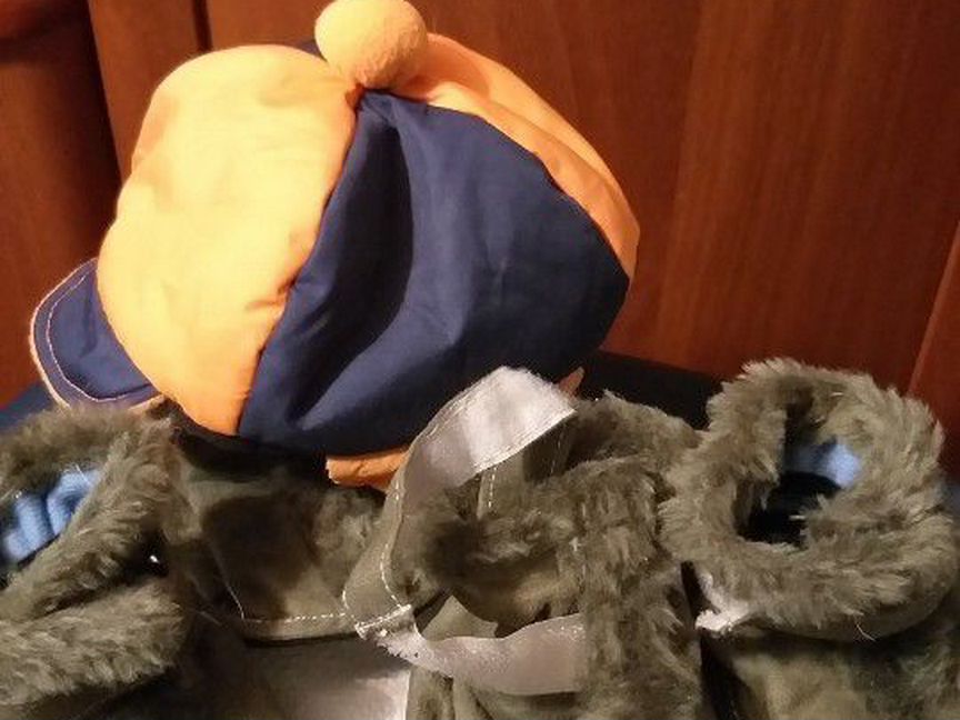 Ботинки и кепочка для собаки