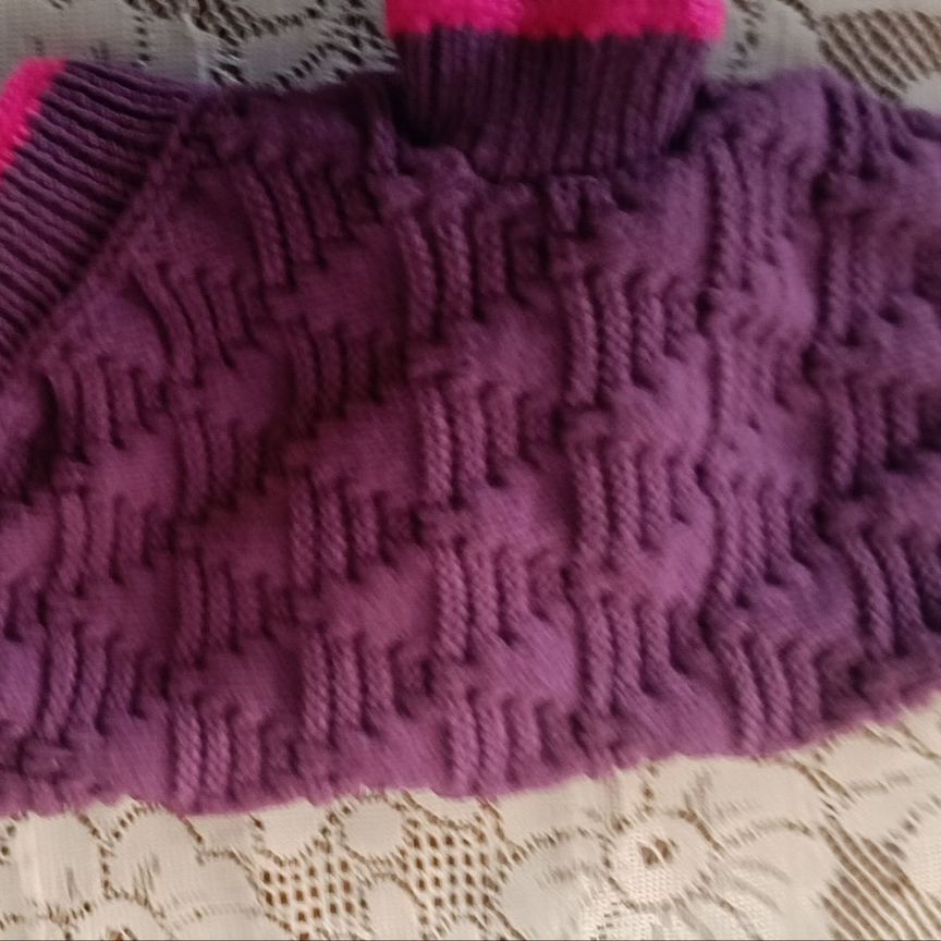 Вязаная кофта для собаки