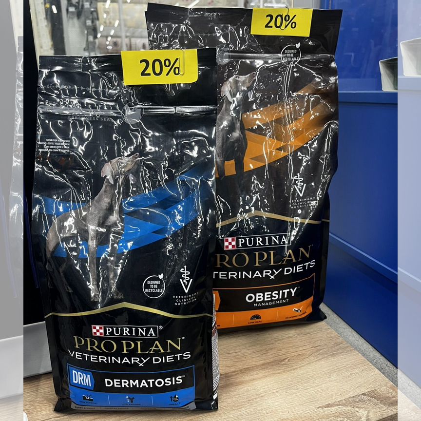 Pro plan для собак dermatosis и obesity