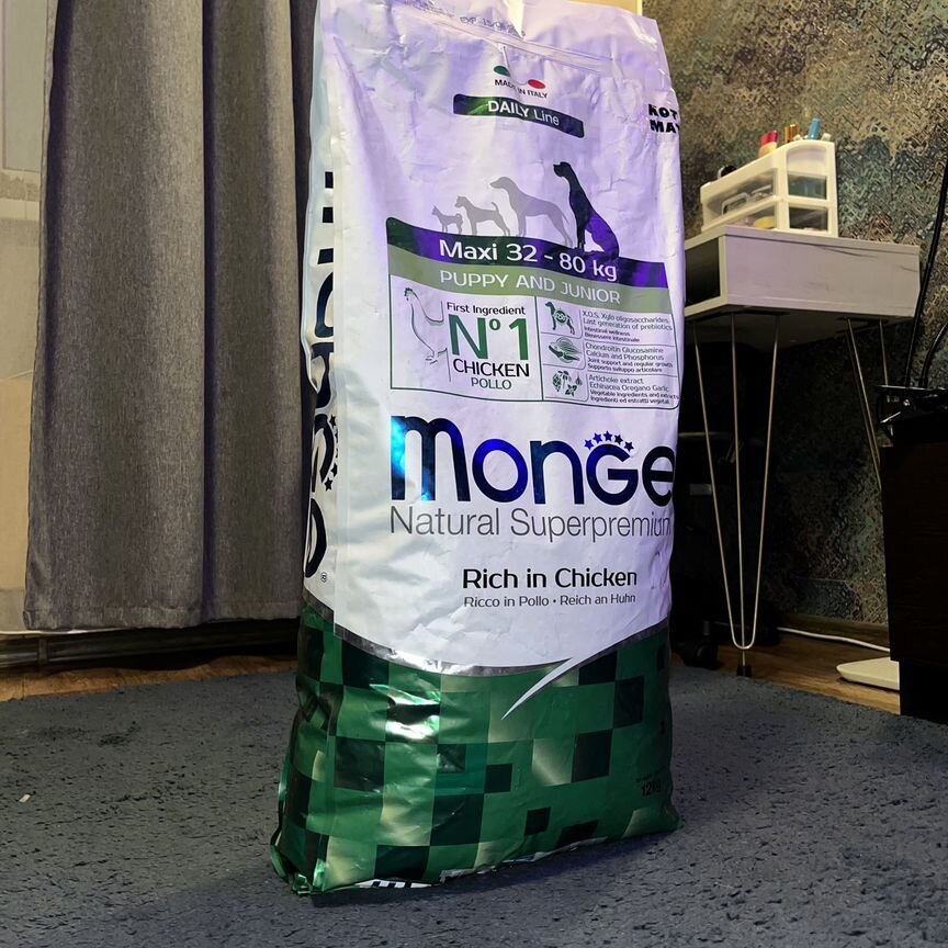 Monge 12 кг для крупных щенков с курицей