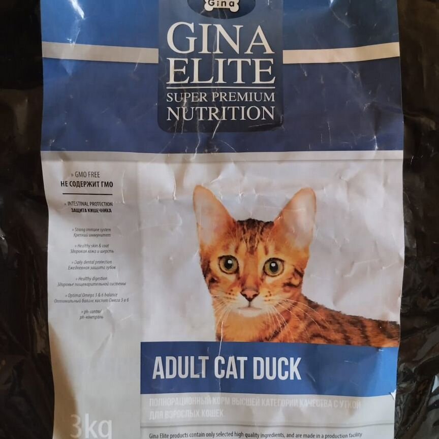Корм Gina Elite для взрослых кошек