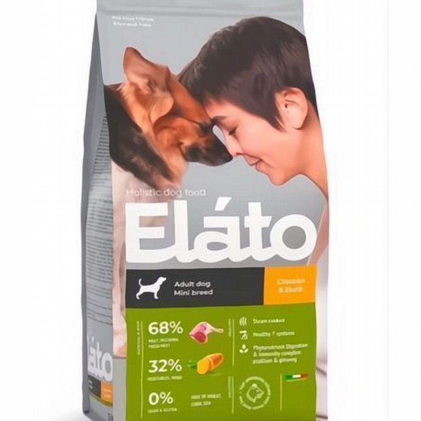 Корм для собак elato курица утка