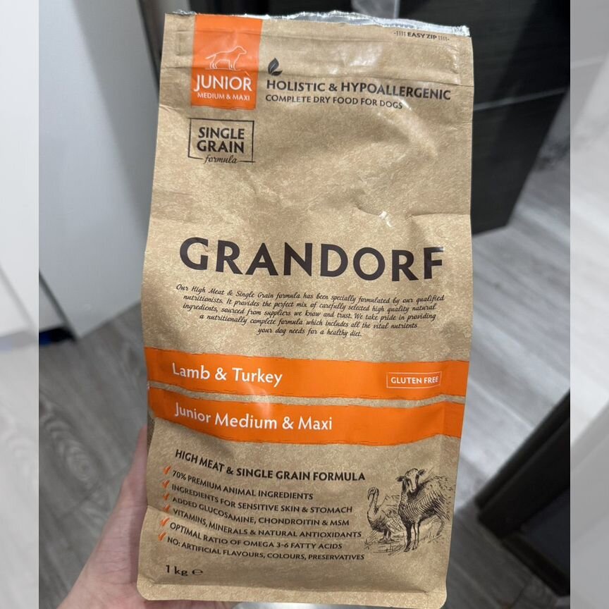 Корм для собак grandorf juniour 1кг