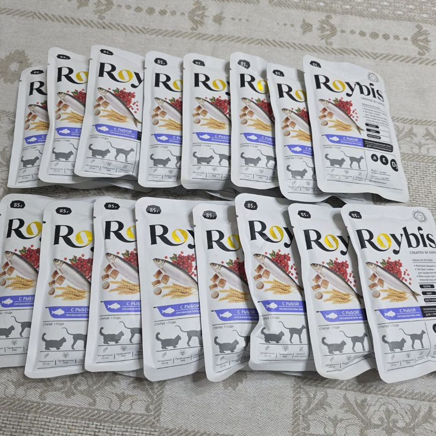 Влажный корм для кошек Roybis,проф.мочекаменной