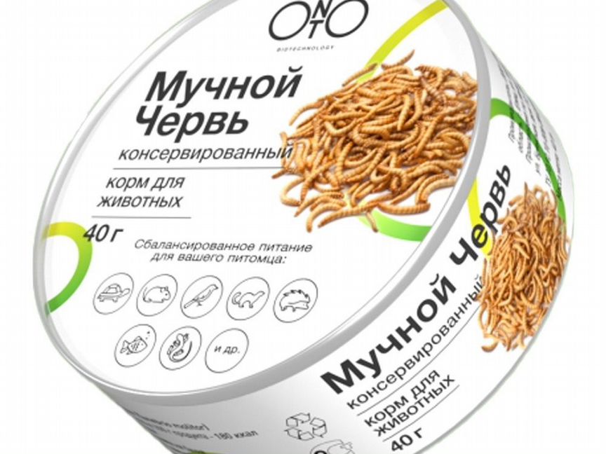 Onto мучной червь консервированный