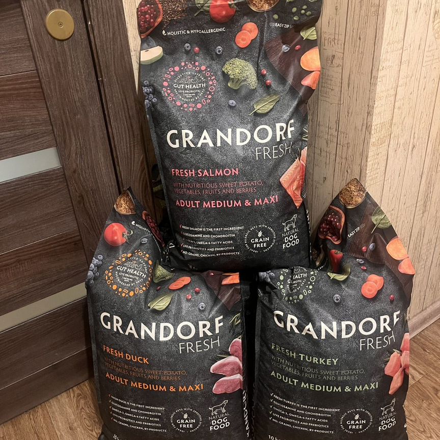 Корм для собак Grandorf fresh medium&maxi 10кг