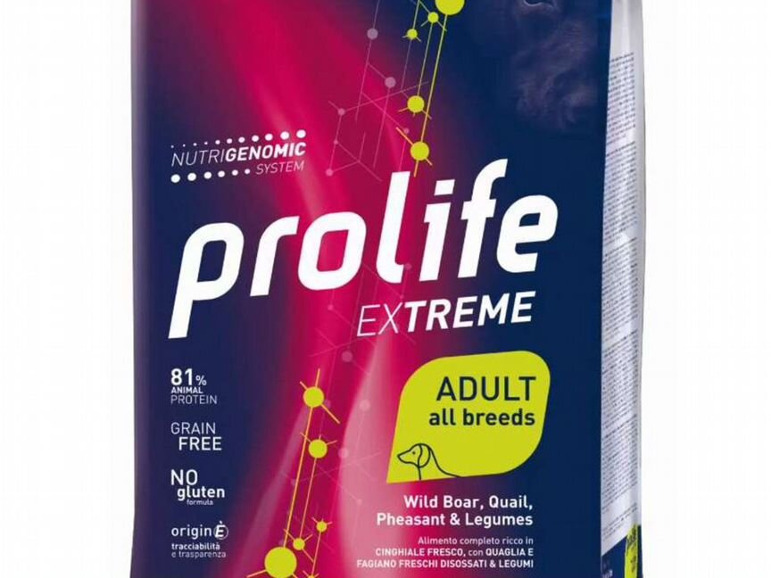 Сухой корм для собак Prolife Extreme. Срок 07/24