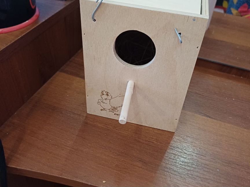 Домик для попугая и ванна