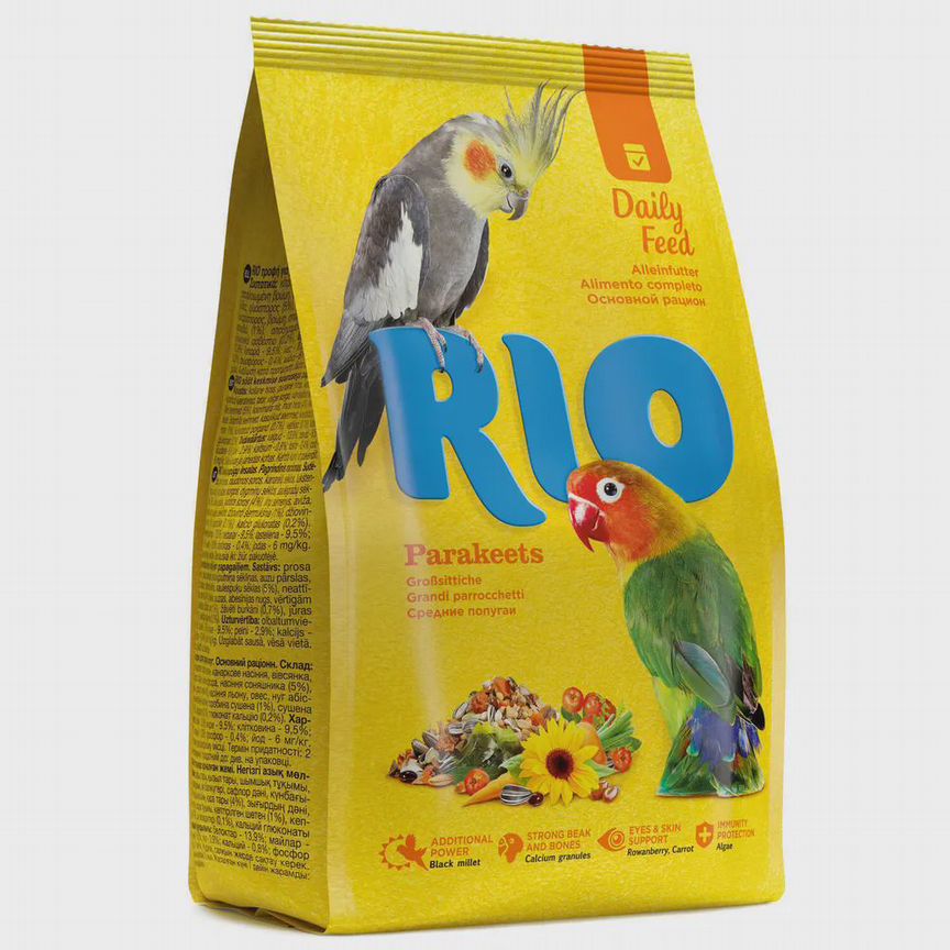 Корм для средних попугаев RIO