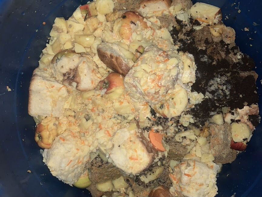 Отходы с садиков, корм для животных