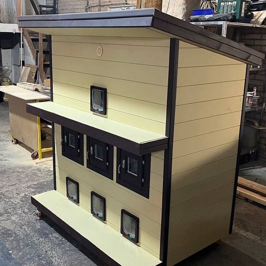 Уличный домик для кошек, зимний