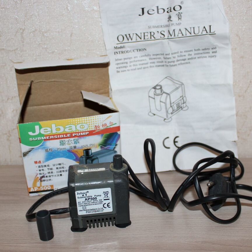 Насос в аквариум, помпа фонтан