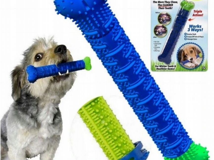 Игрушка chewbrush "Косточка" для собак (зубная щет