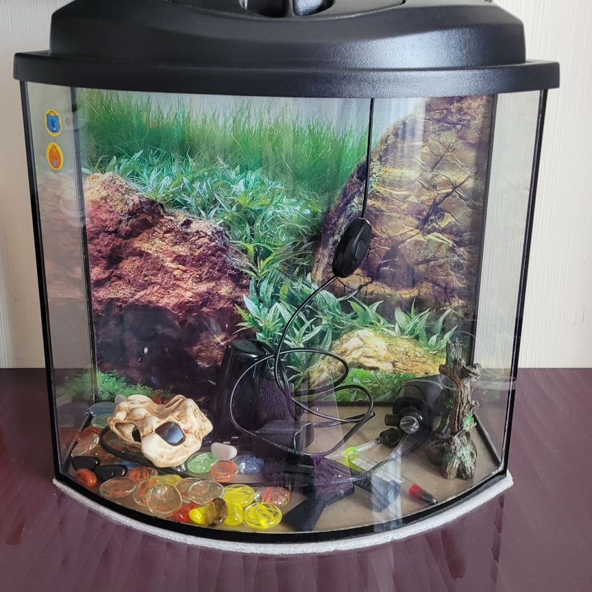 Аквариум 28 литров с крышкой