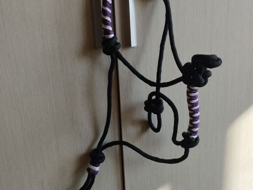 Комплект: веревочный недоуздок+чомбур