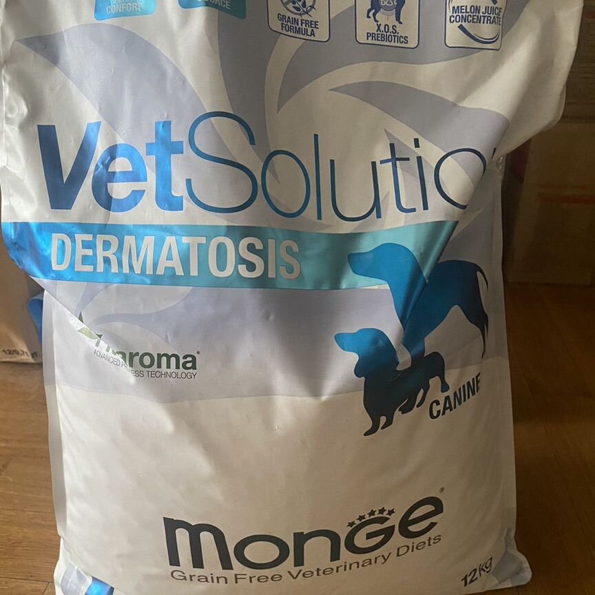 Корм для собак monge dermatosis 12 кг