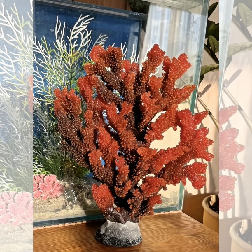 Коралл пластиковый (мягкий) красный