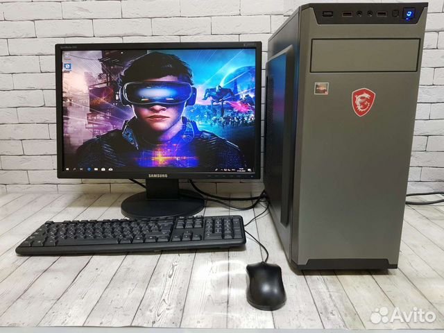 Игровой пк на Ryzen 5 с монитором 22" купить в Новосибирске ...
