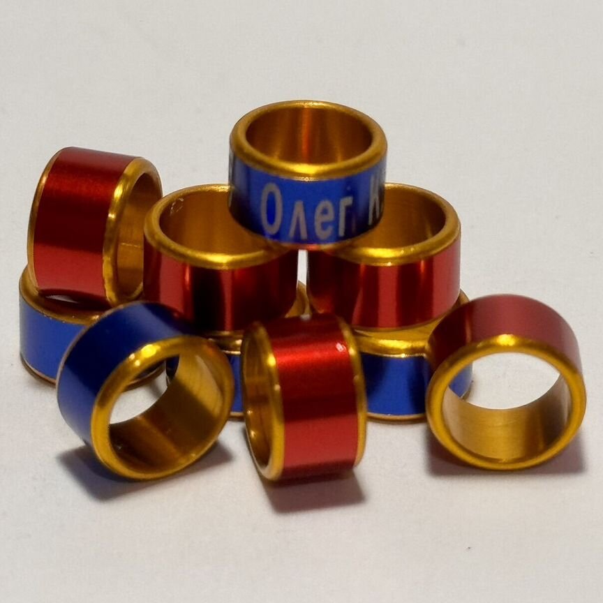 Именные кольца для голубей алюминиевые