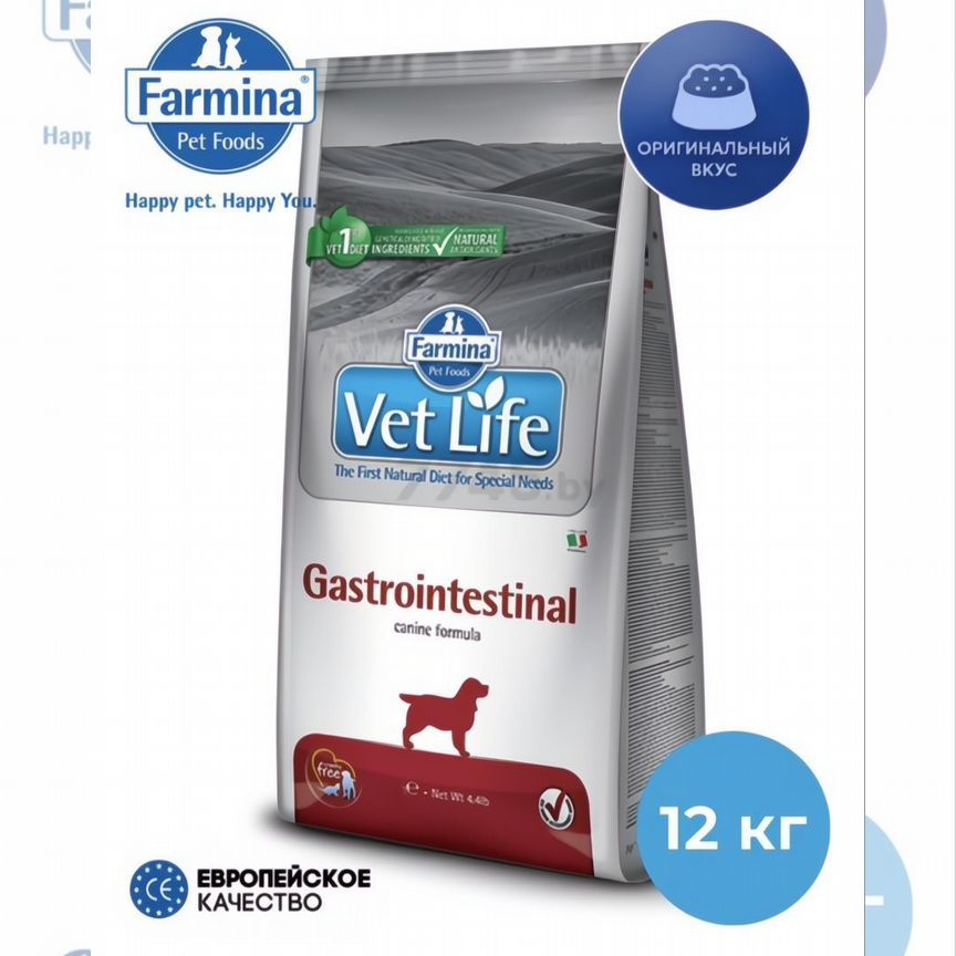 Farmina Vet Life GastroIntestinal, 12 кг