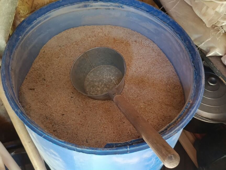 Корм для кур, зерно дробленка