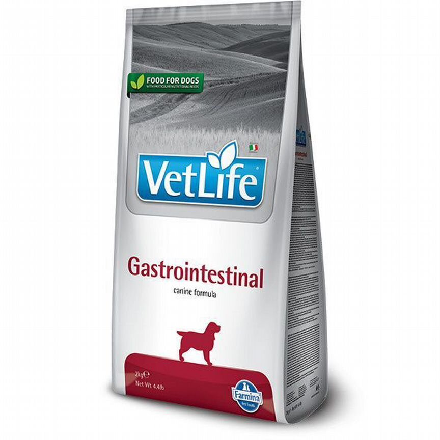 Farmina VetLife GastroIntestinal Dog, сухой, 2кг