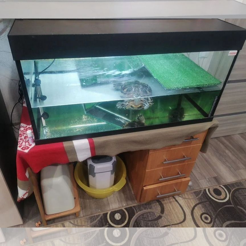 Террариум для красноухой черепахи 200 литров