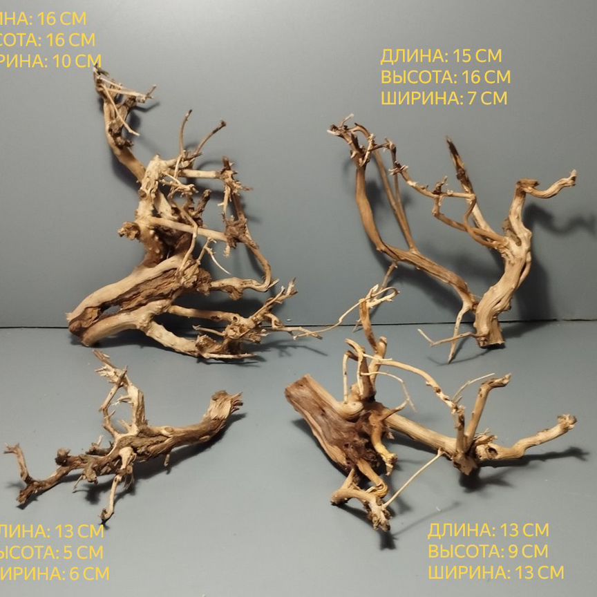 Изящные коряжки, набор 4 шт