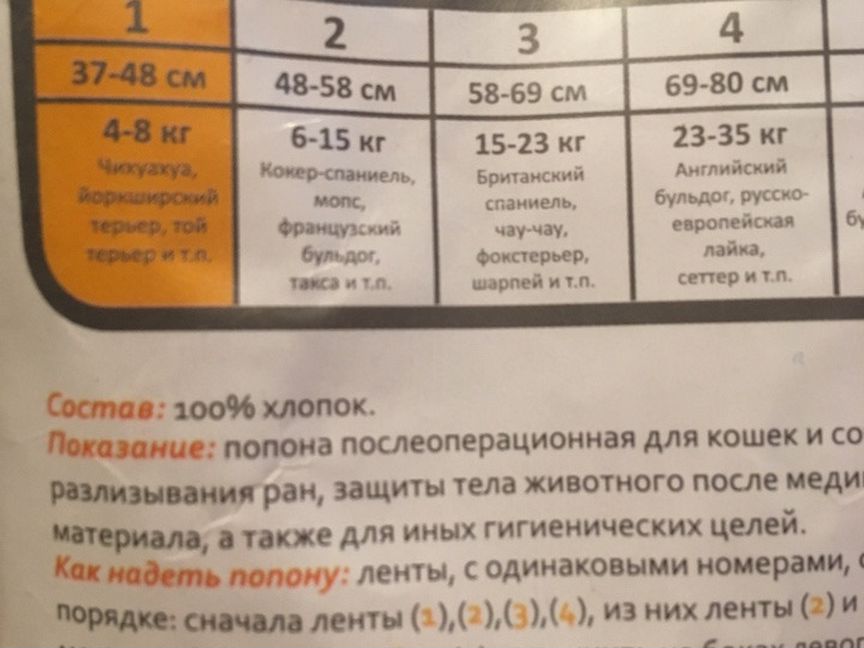 Попона для собак размер 1 новые