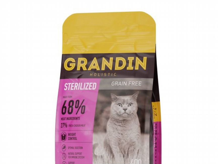 Сухой корм для стерилищованных кошек Grandin
