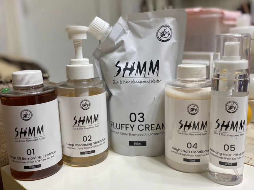 Шампунь для кошек и обезжиривающая эссенция shmm